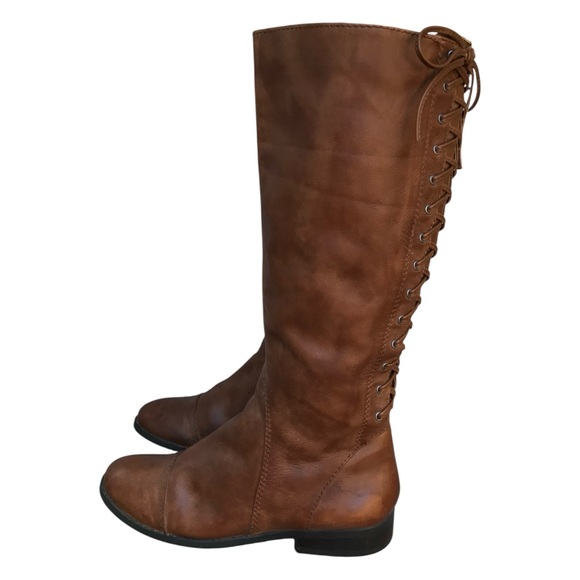 Jessica Simpson | Shoes | Jessica Simpson Brown Leather Back Lace Up ...